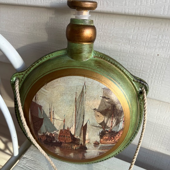unbranded | Accents | Decorative Glass Painted Flaskcanteen | Poshmark